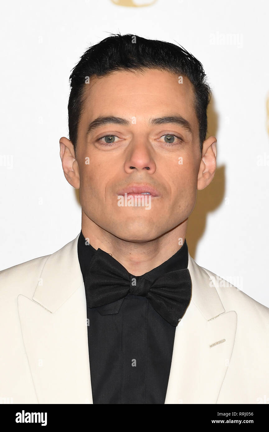 American actor Rami Malek attends the EE British Academy Film Awards at ...