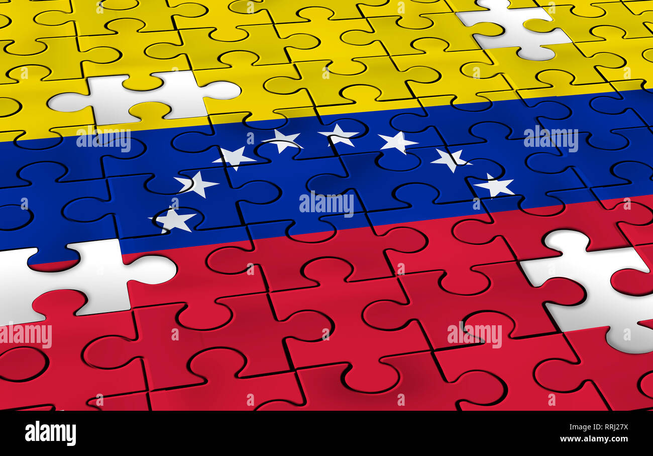 Venezuela concept and political challenge and crisis or Venezuelan ...