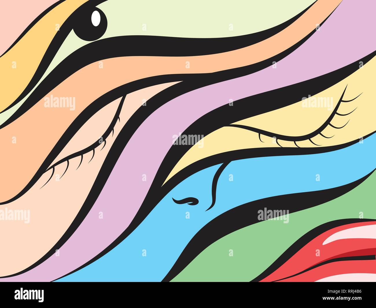 colorful dream abstract Stock Vector Image & Art - Alamy