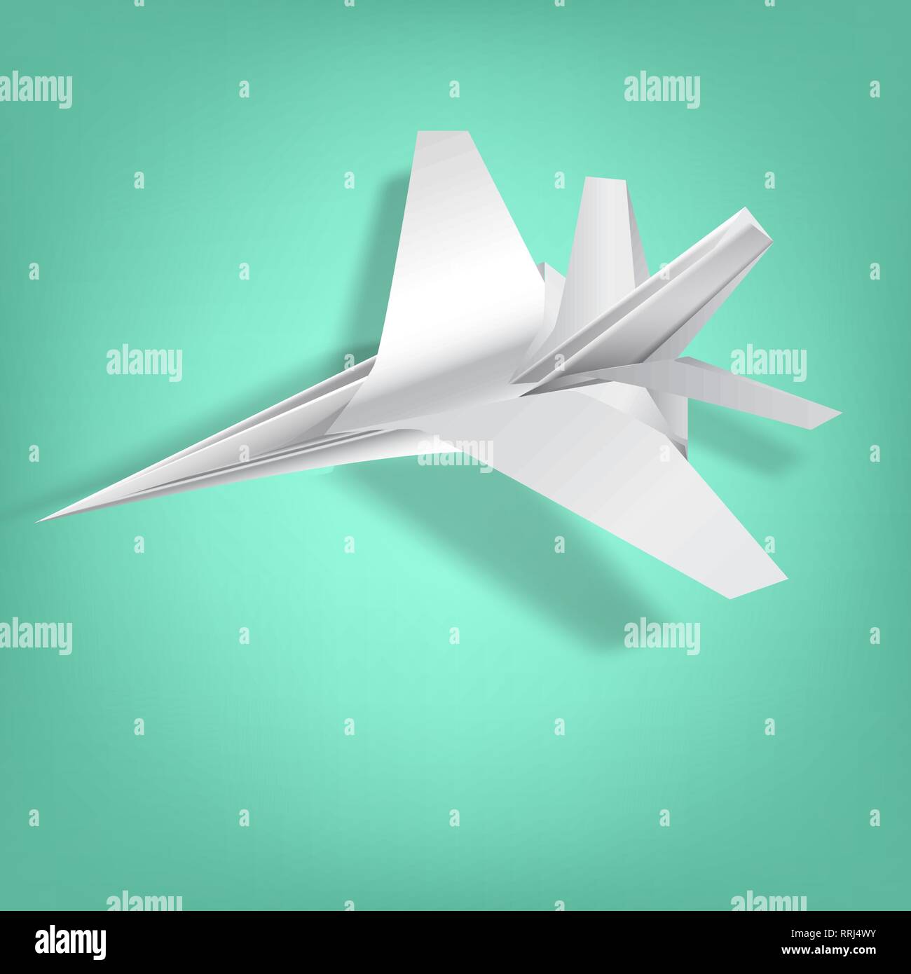 Origami paper crane in Stock Vector Images - Alamy