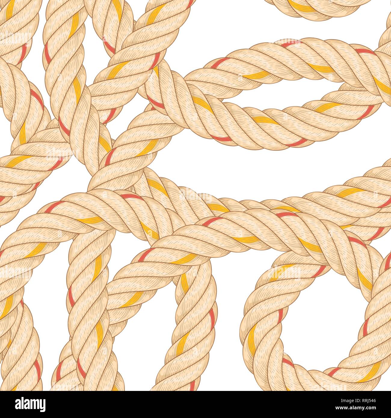 Seamless pattern with rope bending Stock Vector Image & Art - Alamy