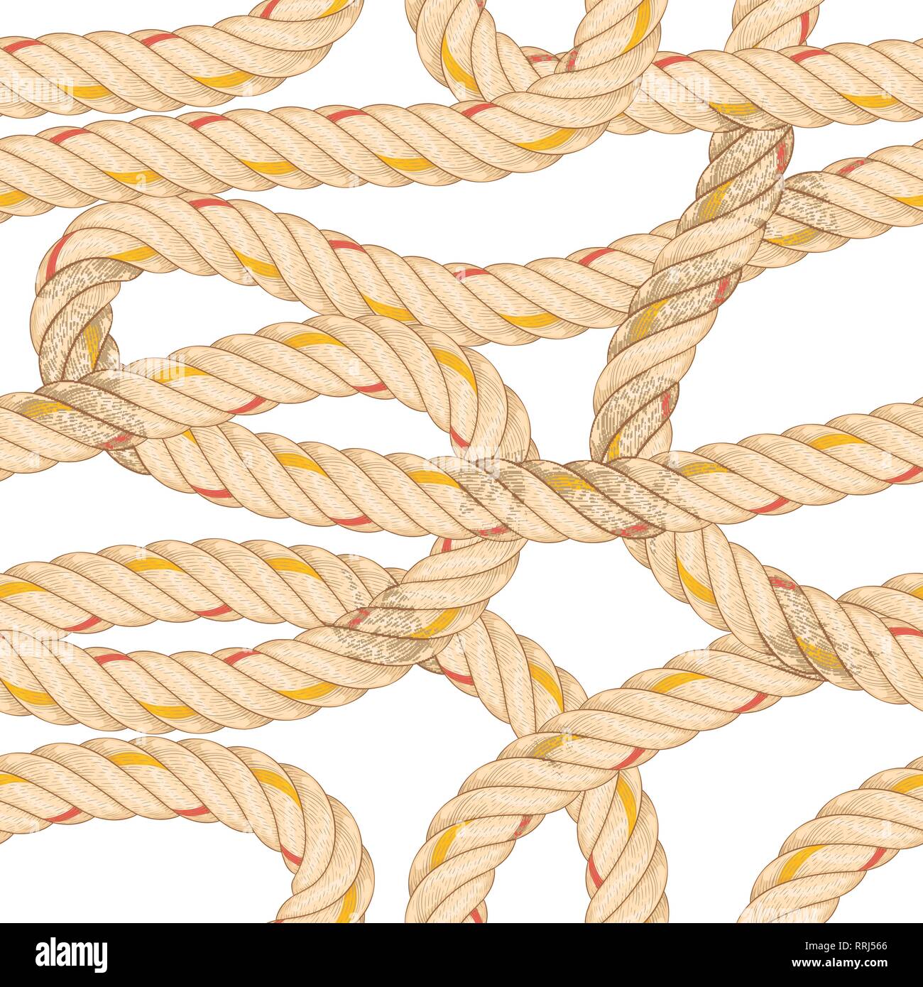 Seamless pattern with rope bending Stock Vector Image & Art - Alamy