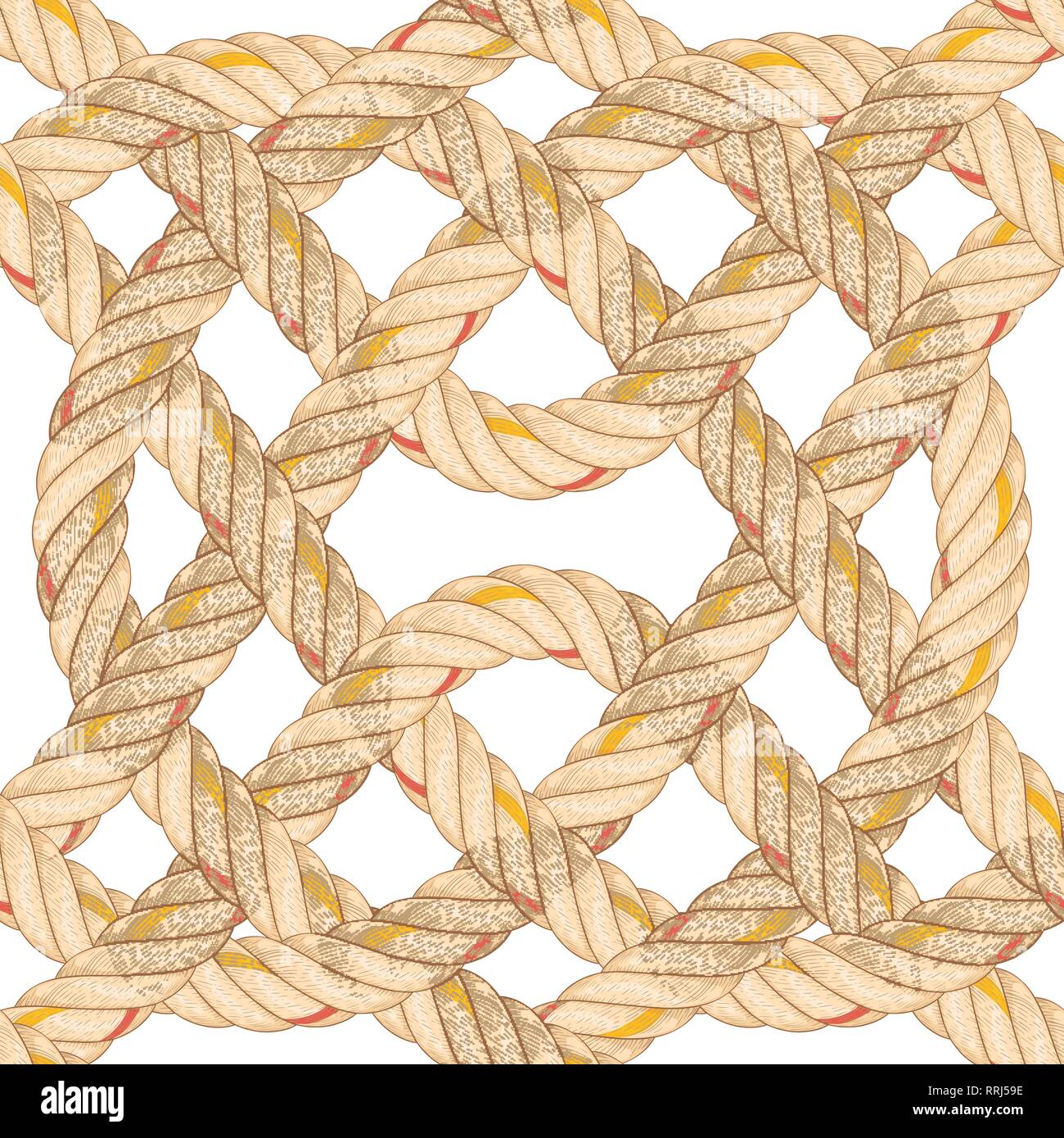 Seamless pattern with rope bending Stock Vector Image & Art - Alamy