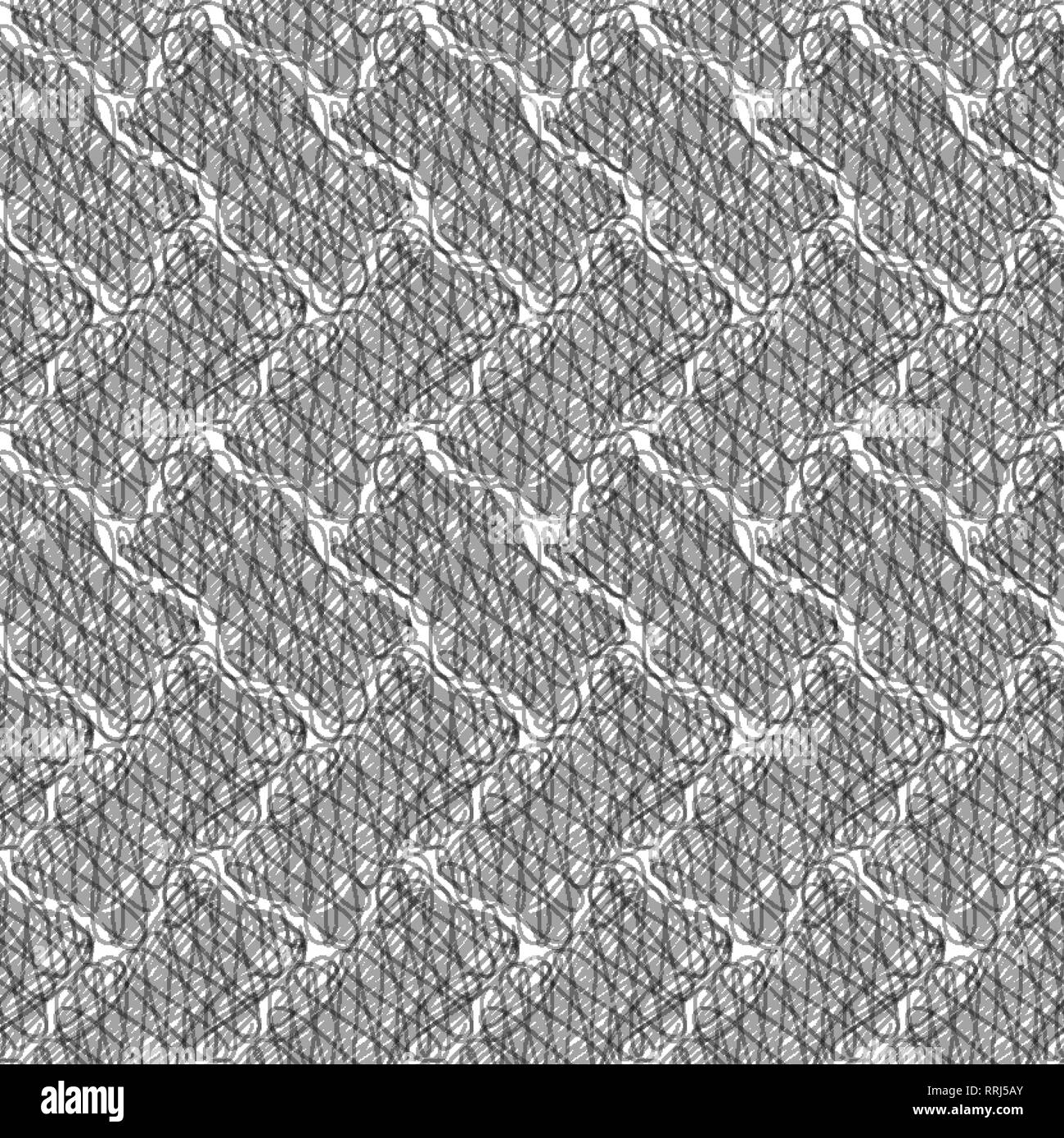 Vector Geometric Seamless Patterns Set Black And White Texture Stock