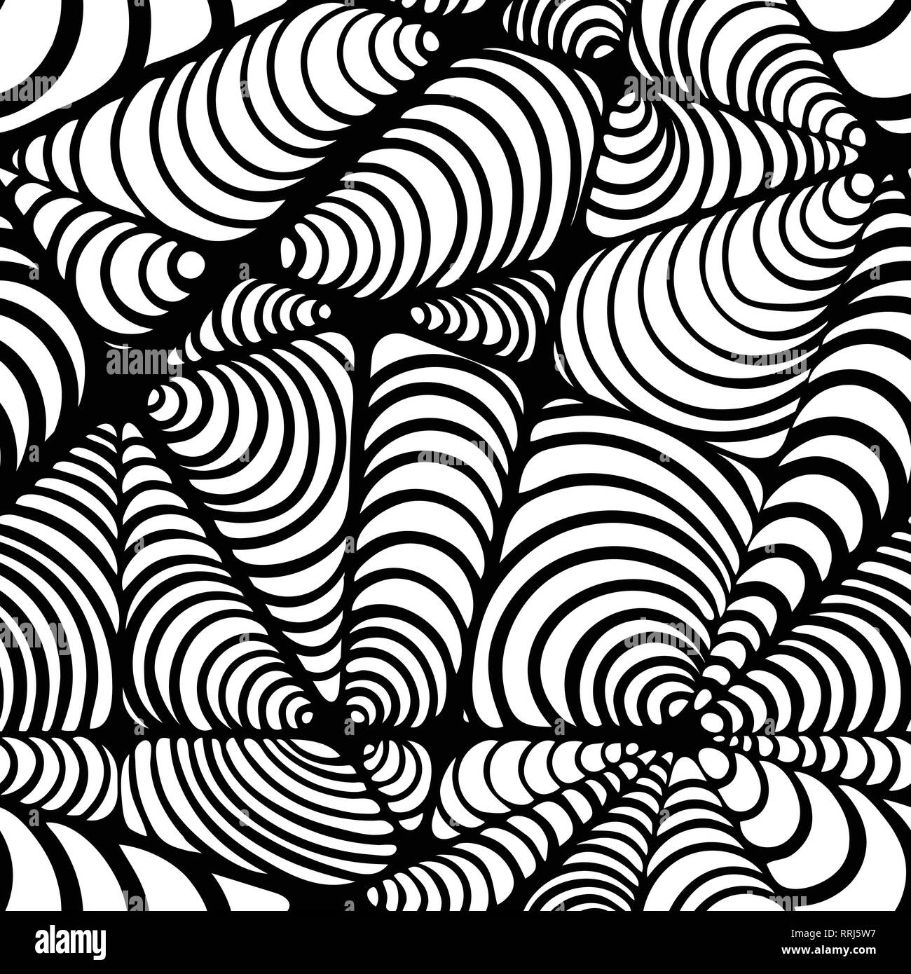 Abstract black and white seamless pattern Stock Vector Image & Art - Alamy