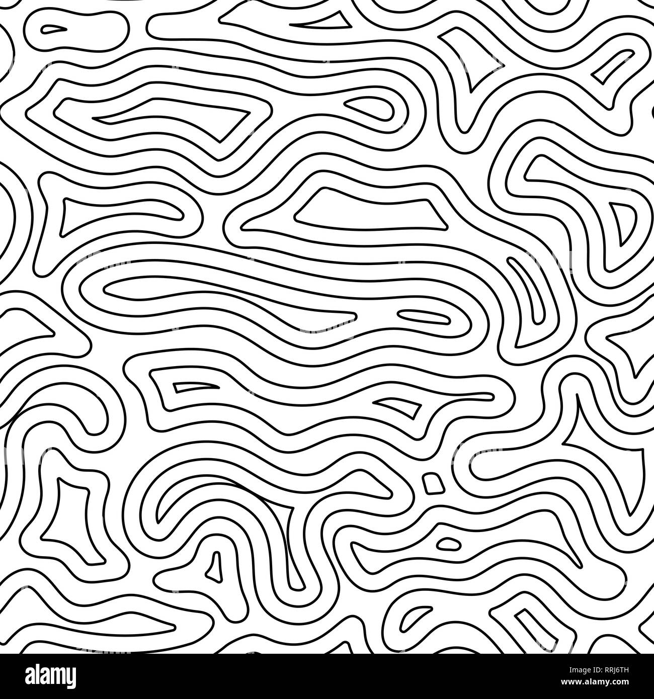 Abstract terrain with black line on seamless background design Stock ...