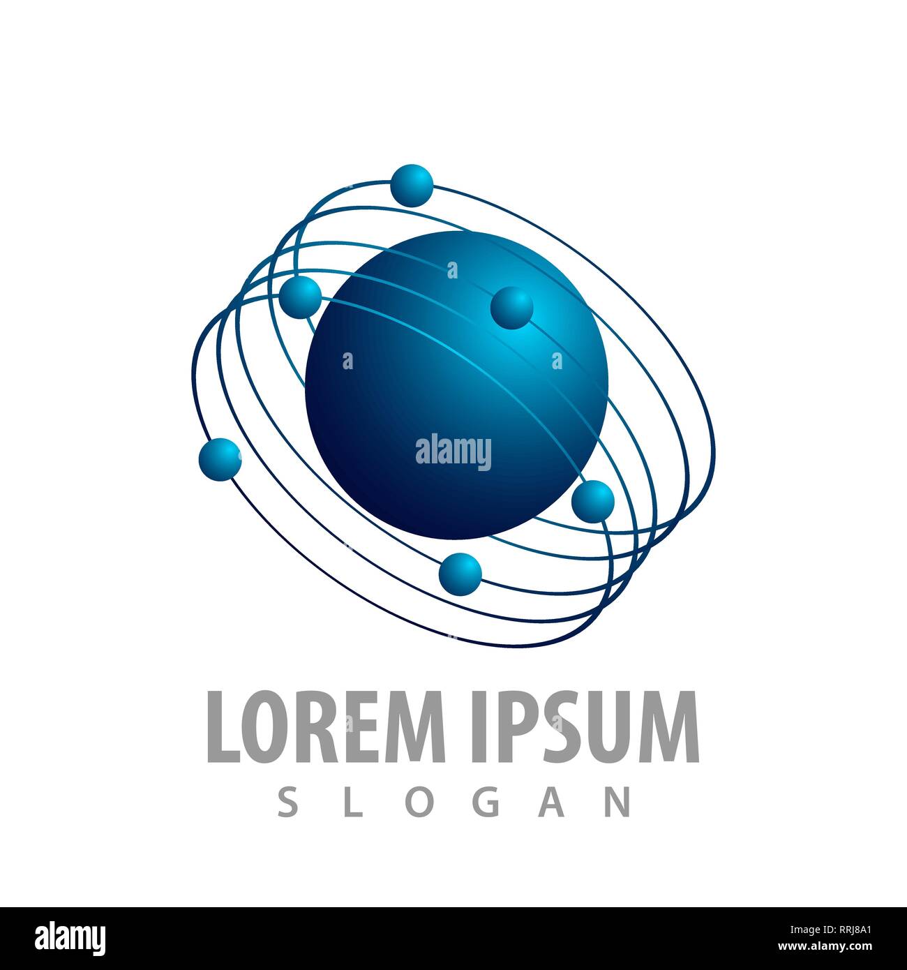Orbit planet logo concept design. Symbol graphic template element Stock ...