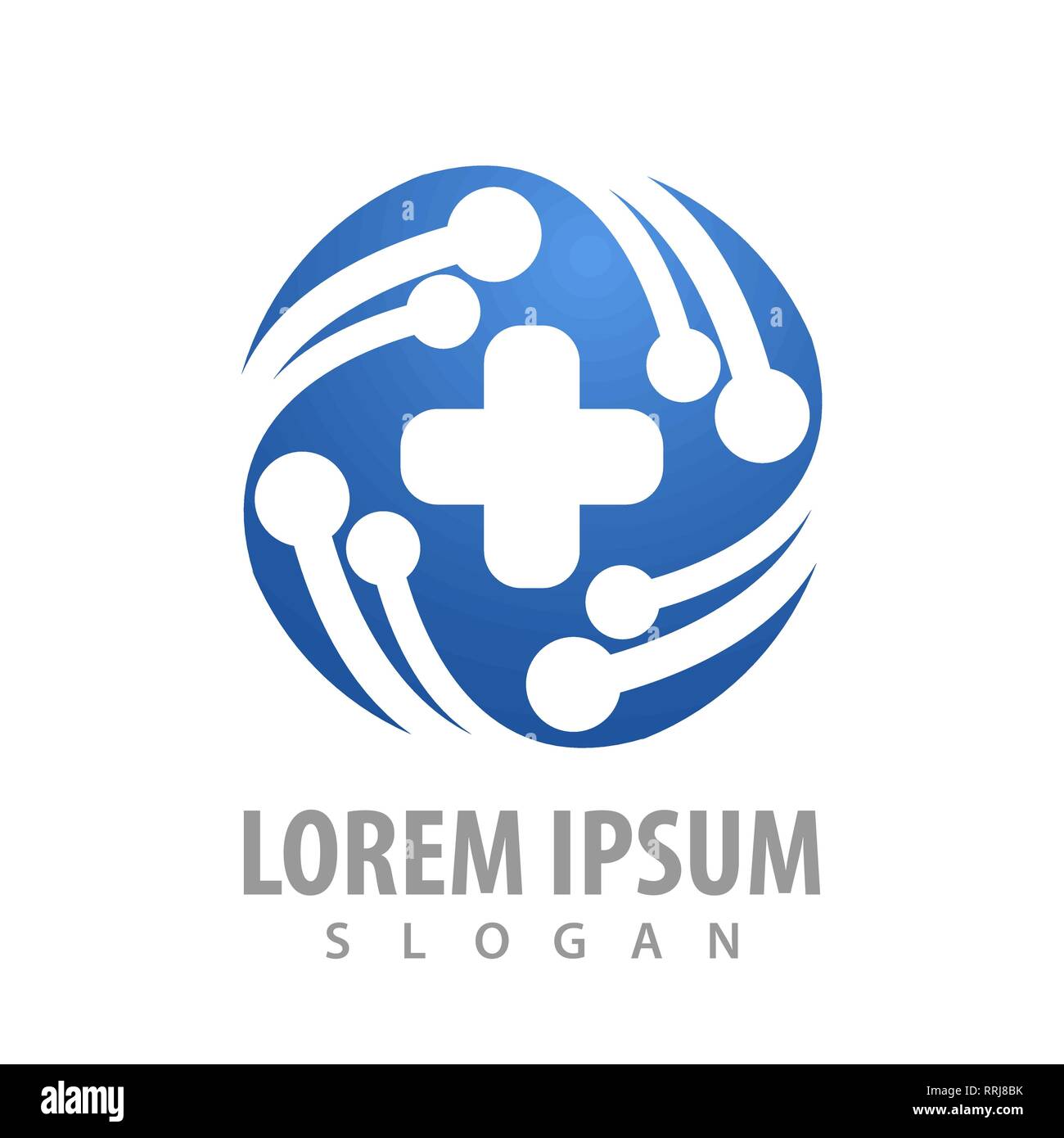 technology Circle cross logo concept design. Symbol graphic template ...