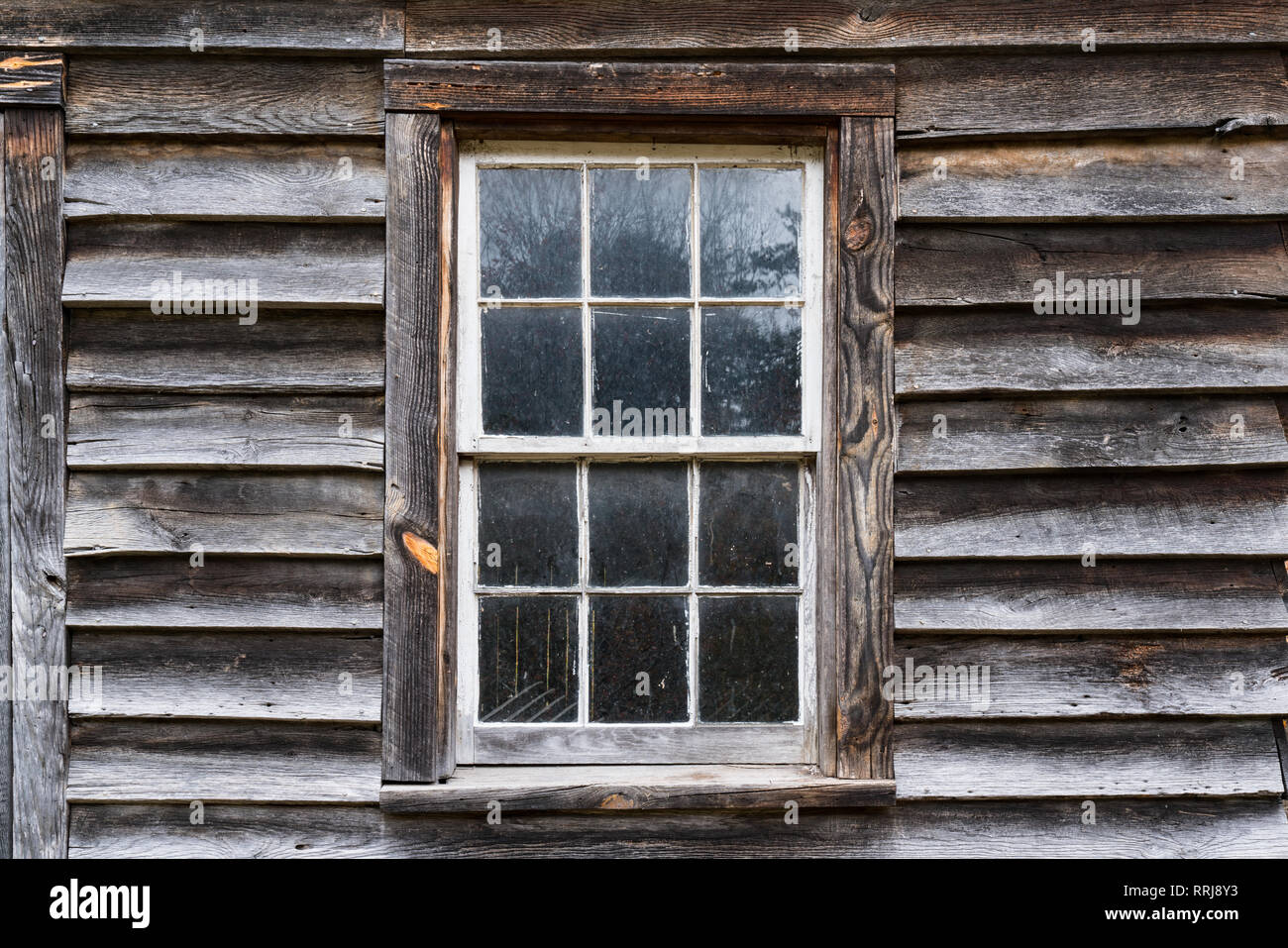 Exterior of old weathered window on rustic building Stock Photo - Alamy