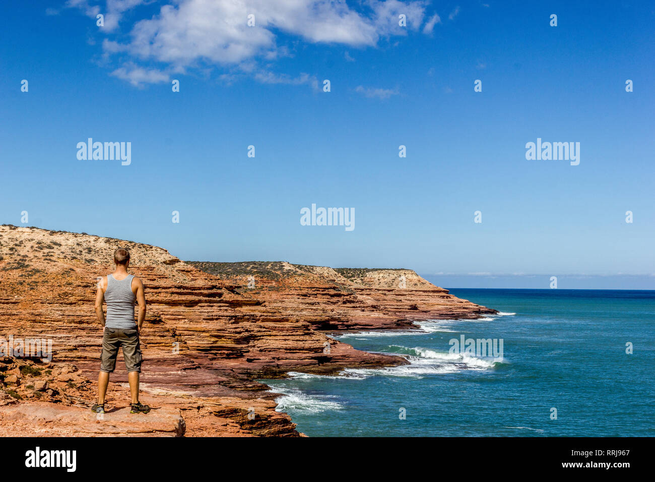 Pot Alley in Kalbarri National Park is where rugged rock cliff meet the ...