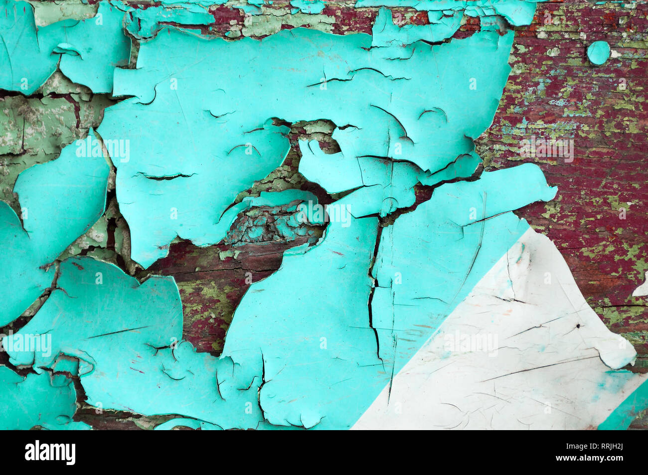 Peeling texture paint on old weathered texture wood - texture ...