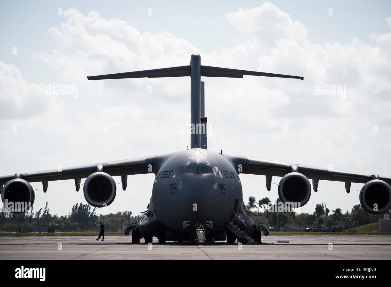 A C-17 Globemaster III assigned to the 729th Airlift Squadron, March Air Reserve Base, Calif ...