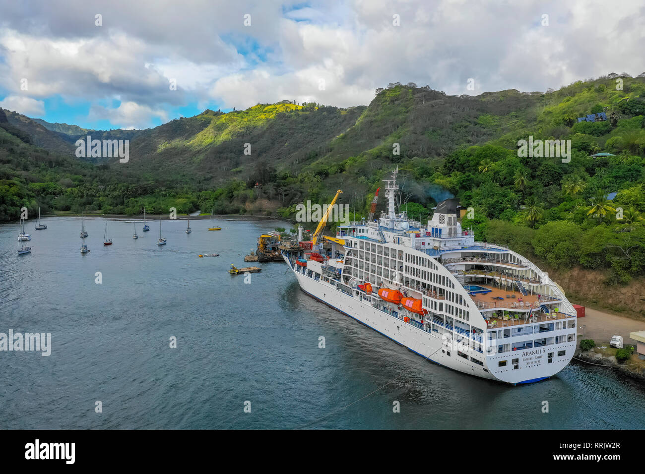 Aranui 5, Atuona, Hiva Oa, Marquesas, French Polynesia, South Pacific ...