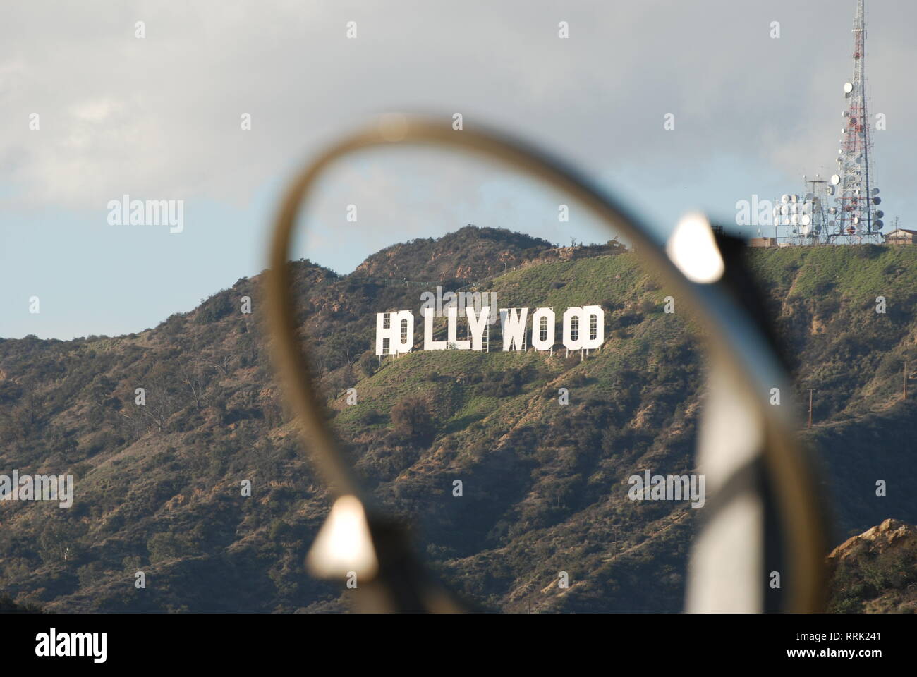 Hollywood sign from griffith observatory Stock Photo - Alamy