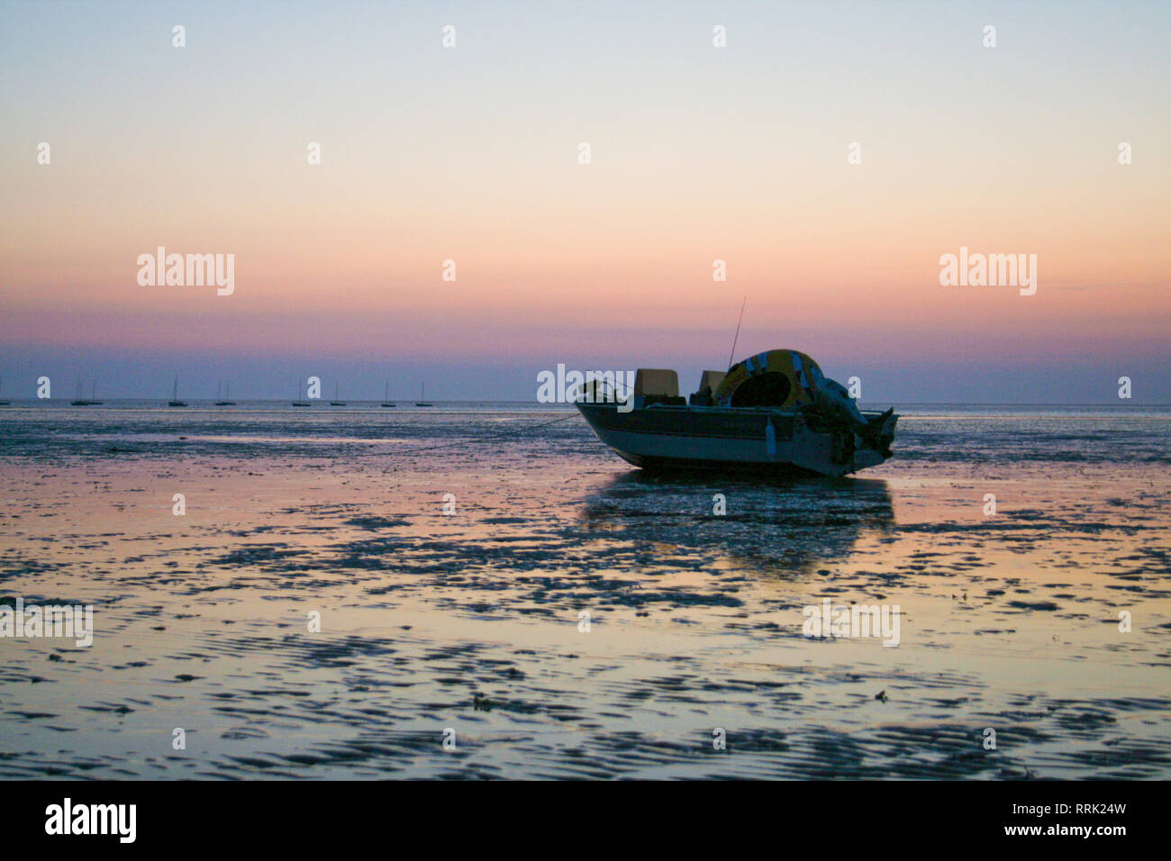 Abandoned boat on a beach in Cape Cod Stock Photo - Alamy