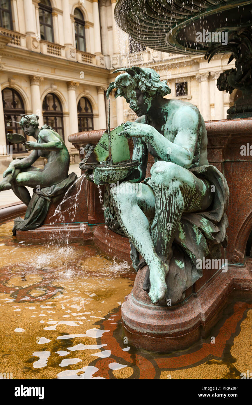 The figurines at the statue of Hygieia the goddess of health and ...