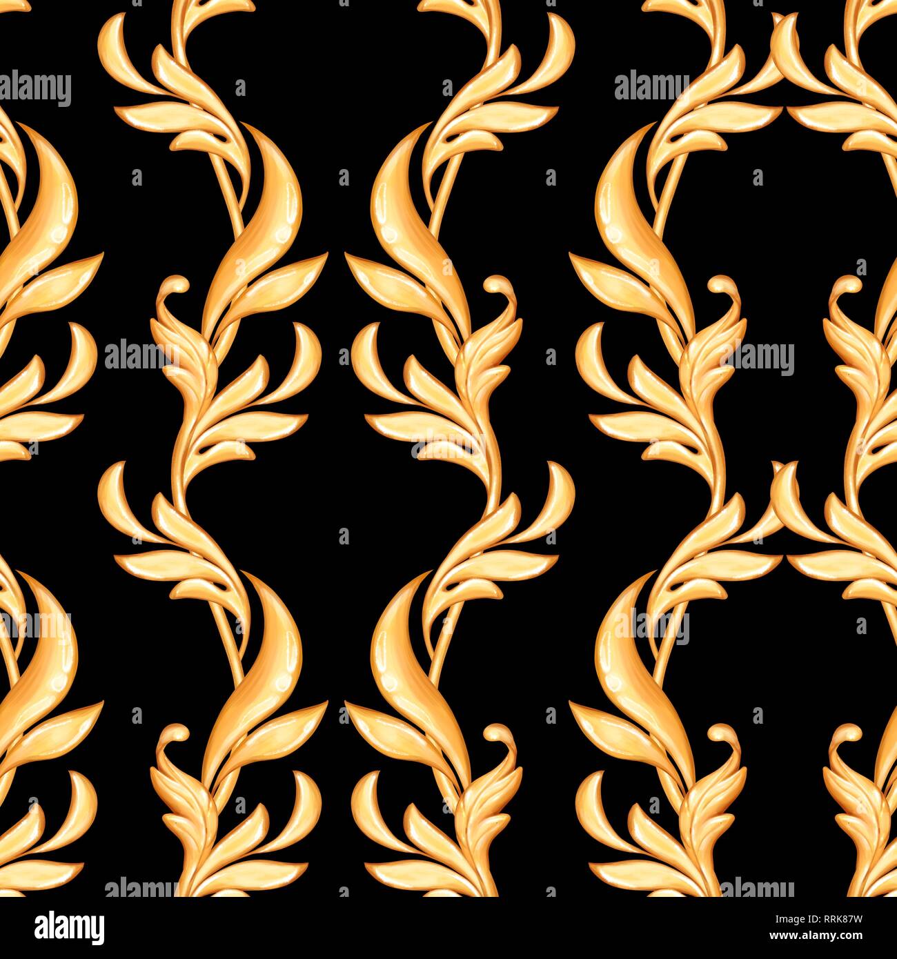 Rococo pattern hi-res stock photography and images - Alamy