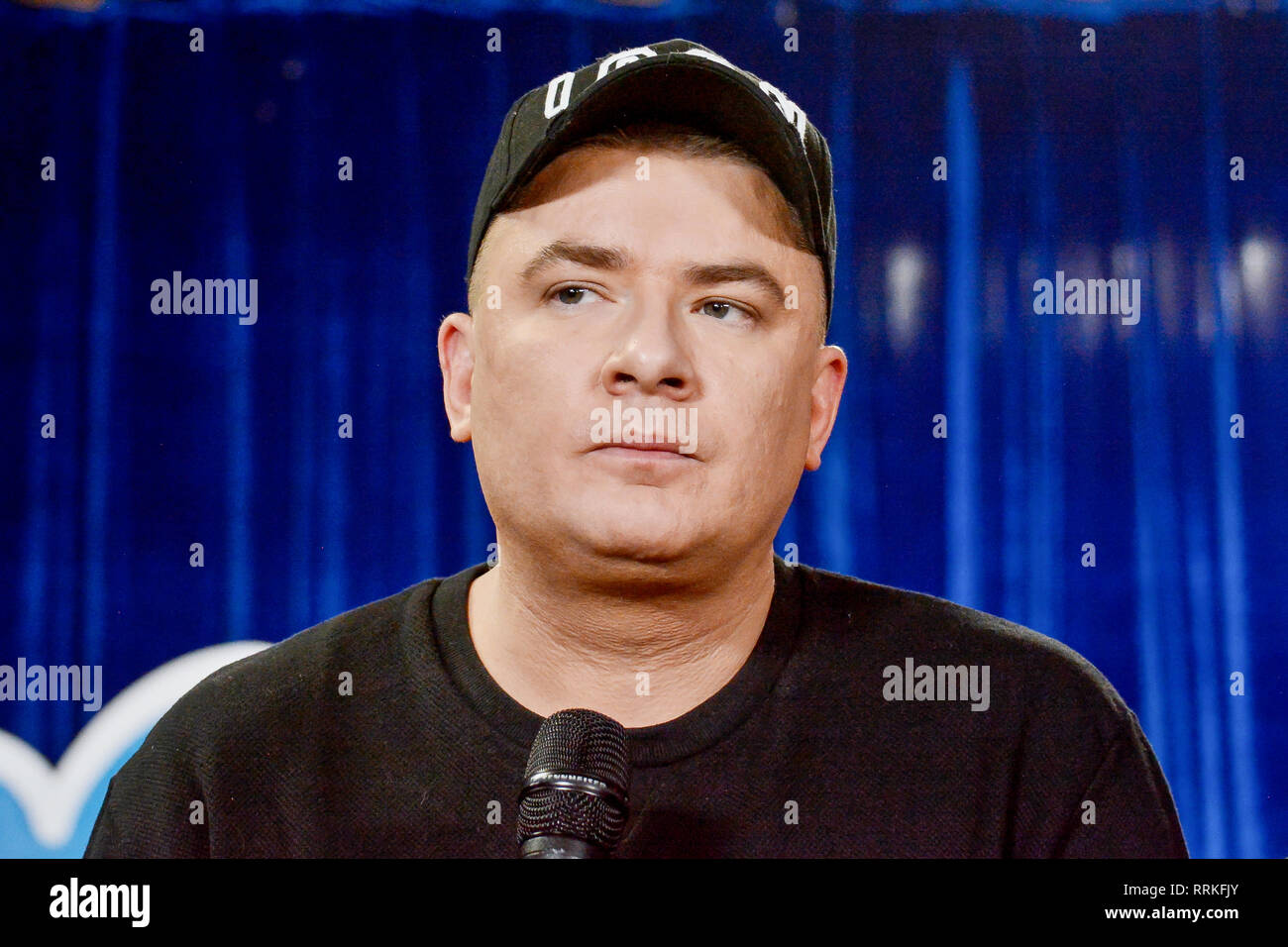 Kyiv, Ukraine. 23rd Feb, 2019. Andriy Danylko members of the jury of ...