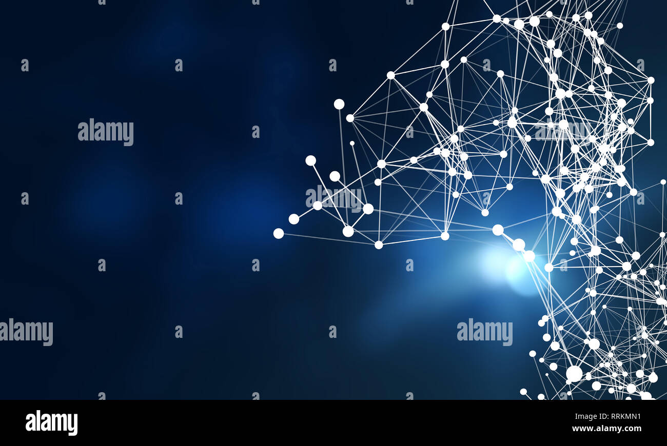 Computing connection structure. 3d rendering Stock Photo - Alamy