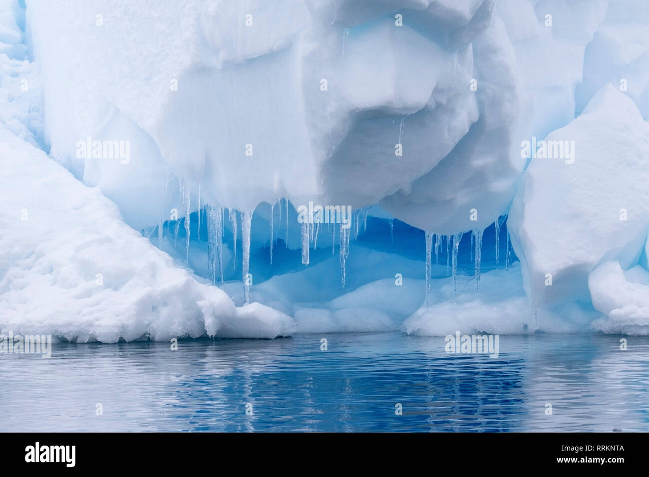 Iceberg scenery, Wilhelmina Bay, Antarctica, 13 January 2019 Stock ...
