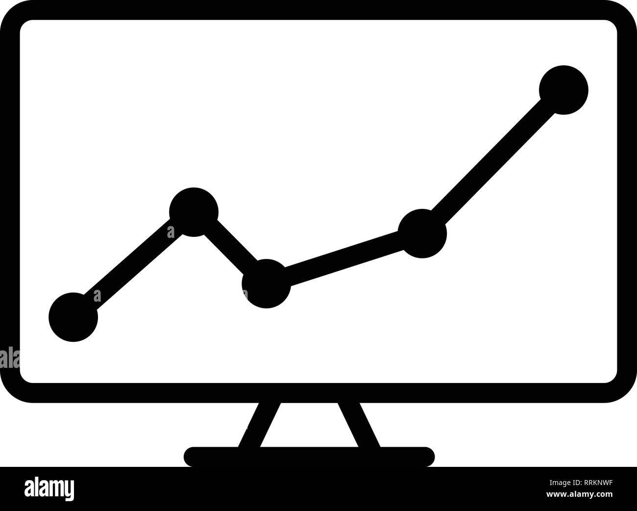 Stock Market Vector Icon Sign Icon Vector Illustration For Personal And ...
