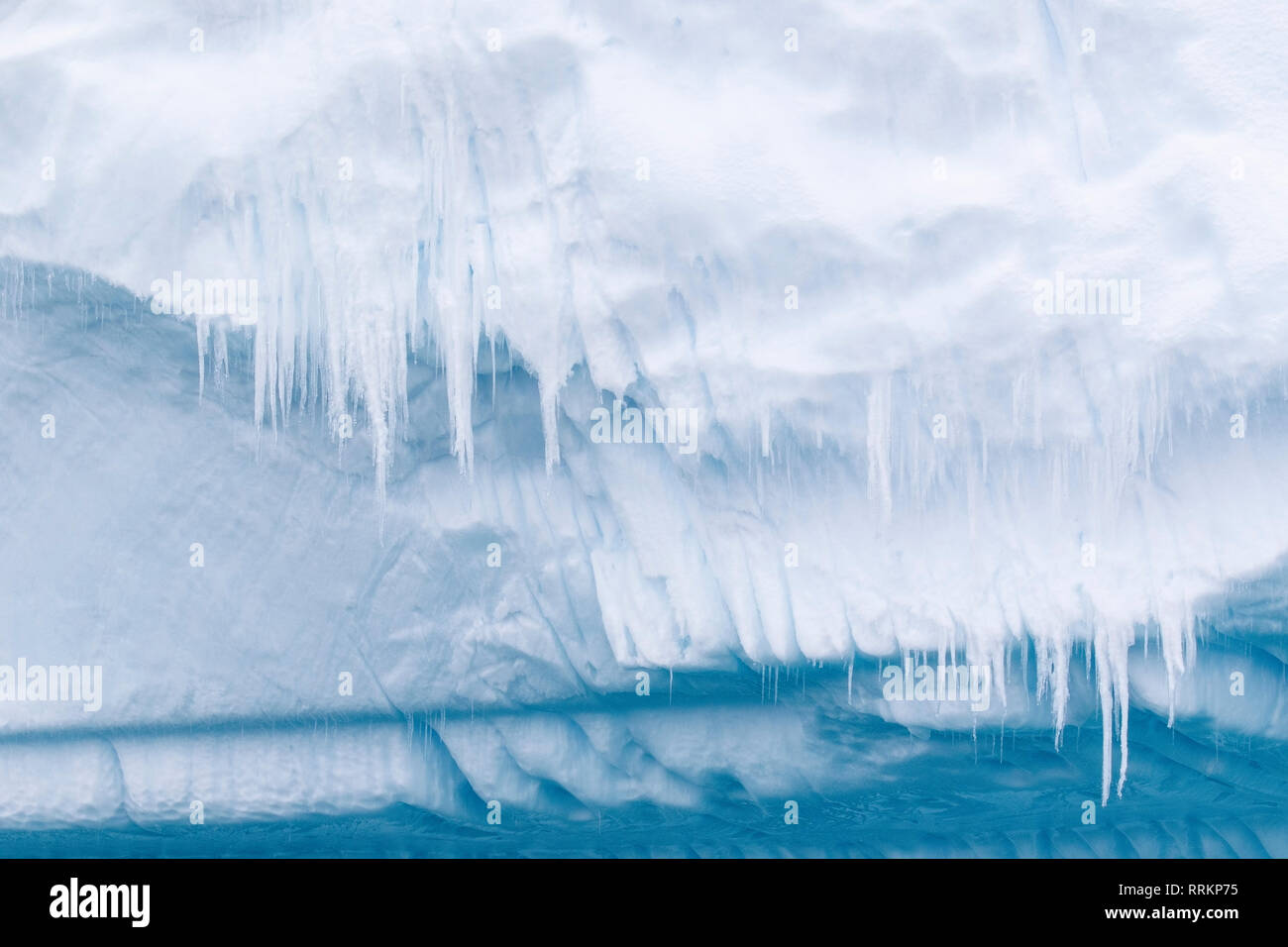 Iceberg scenery, Wilhelmina Bay, Antarctica, 13 January 2019 Stock ...