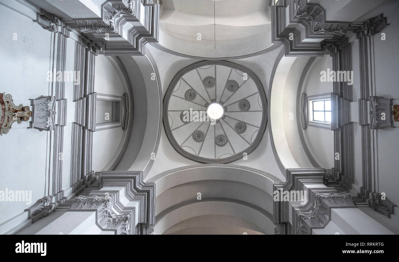 Inside interior of the Convent of Saint Agostino. Unesco World Heritage ...