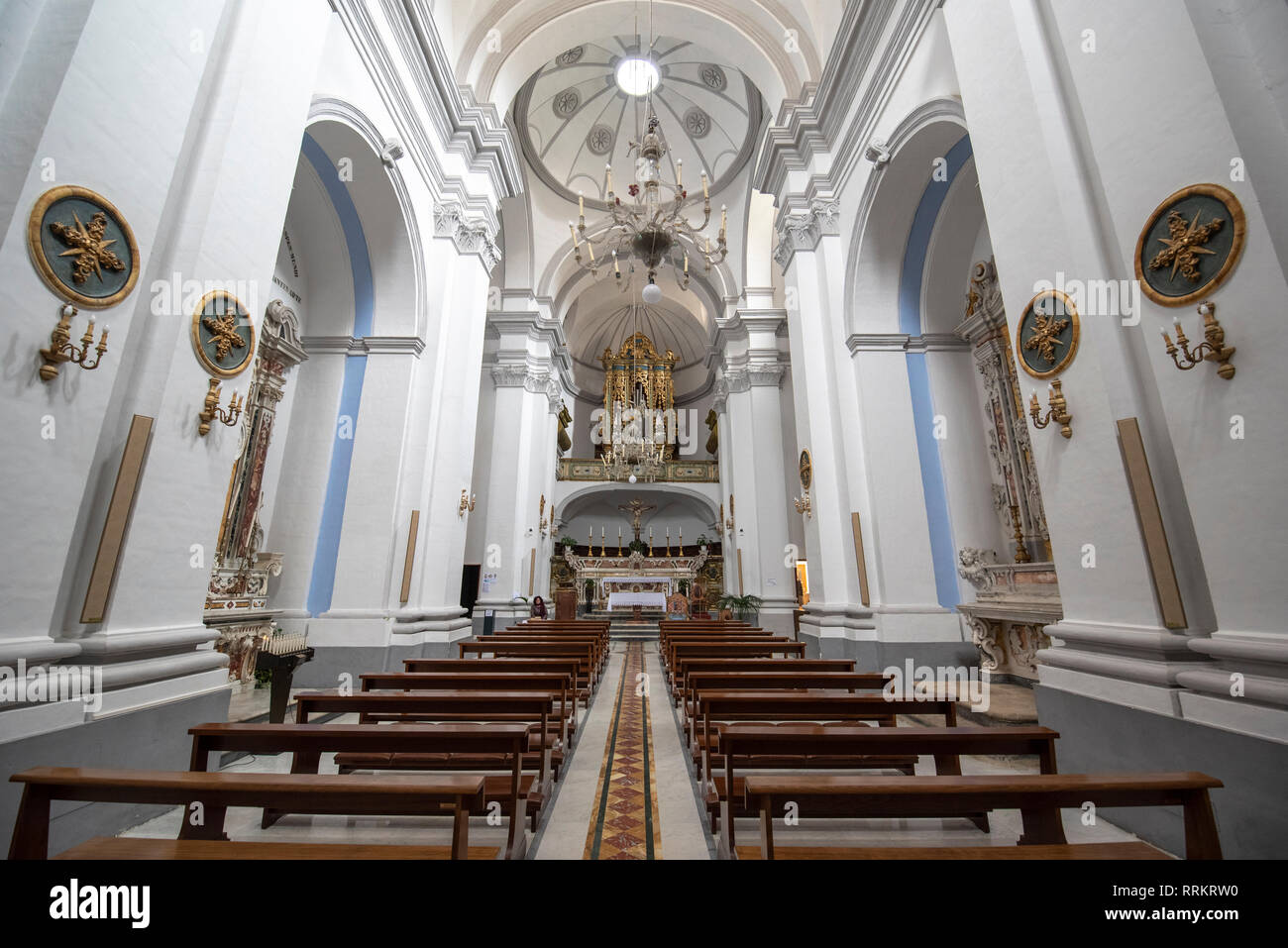 Inside interior of the Convent of Saint Agostino. Unesco World Heritage ...