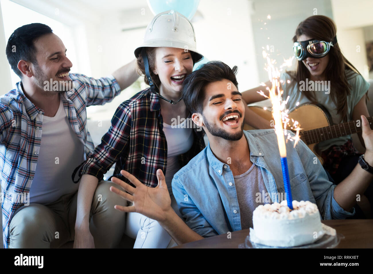 Celebration party female friends hi-res stock photography and images ...