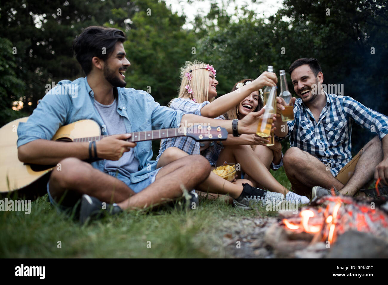 Fire party hi-res stock photography and images - Alamy