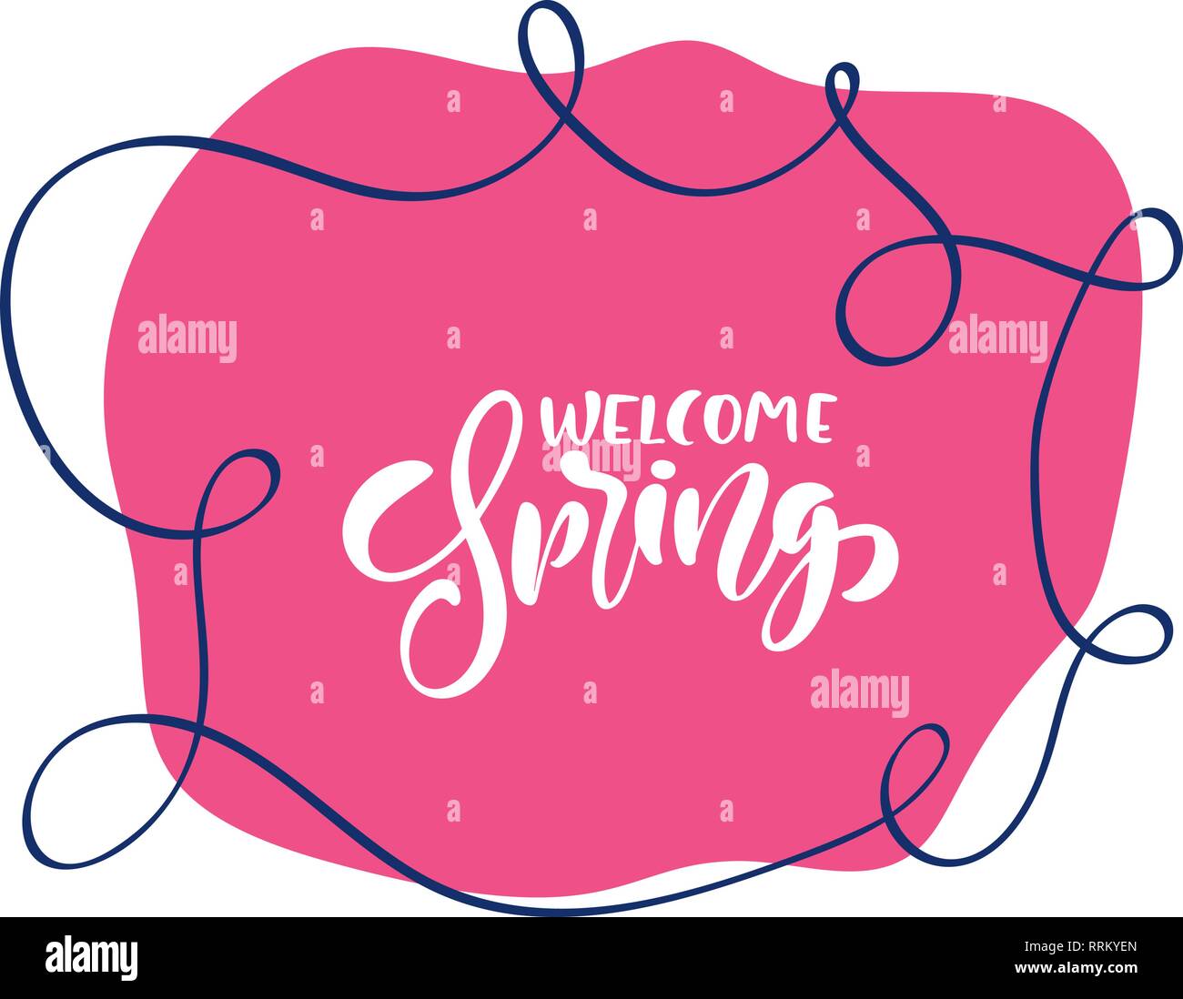 Vintage Vector red background with calligraphic lettering text Welcome ...