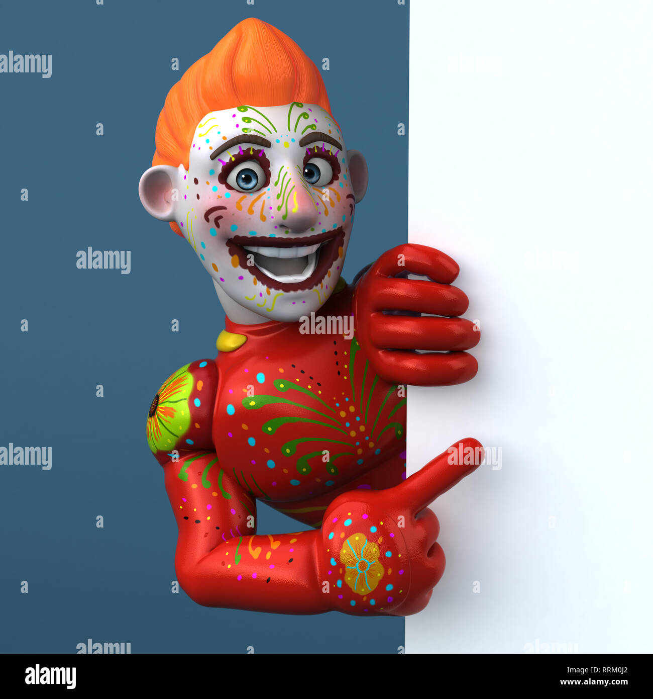 Mexican hero - 3D Illustration Stock Photo - Alamy