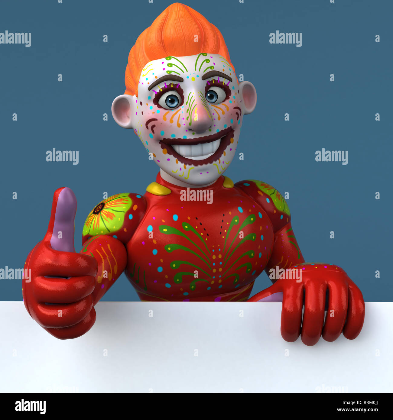 Mexican hero - 3D Illustration Stock Photo - Alamy