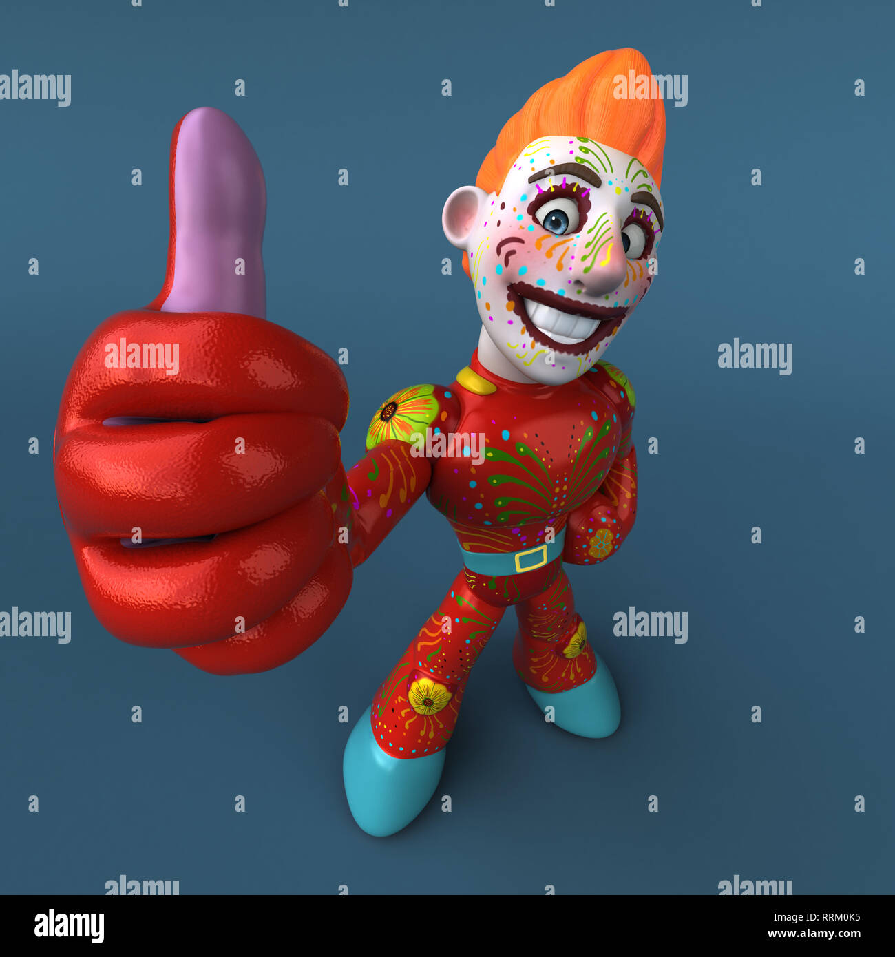 Mexican hero - 3D Illustration Stock Photo - Alamy