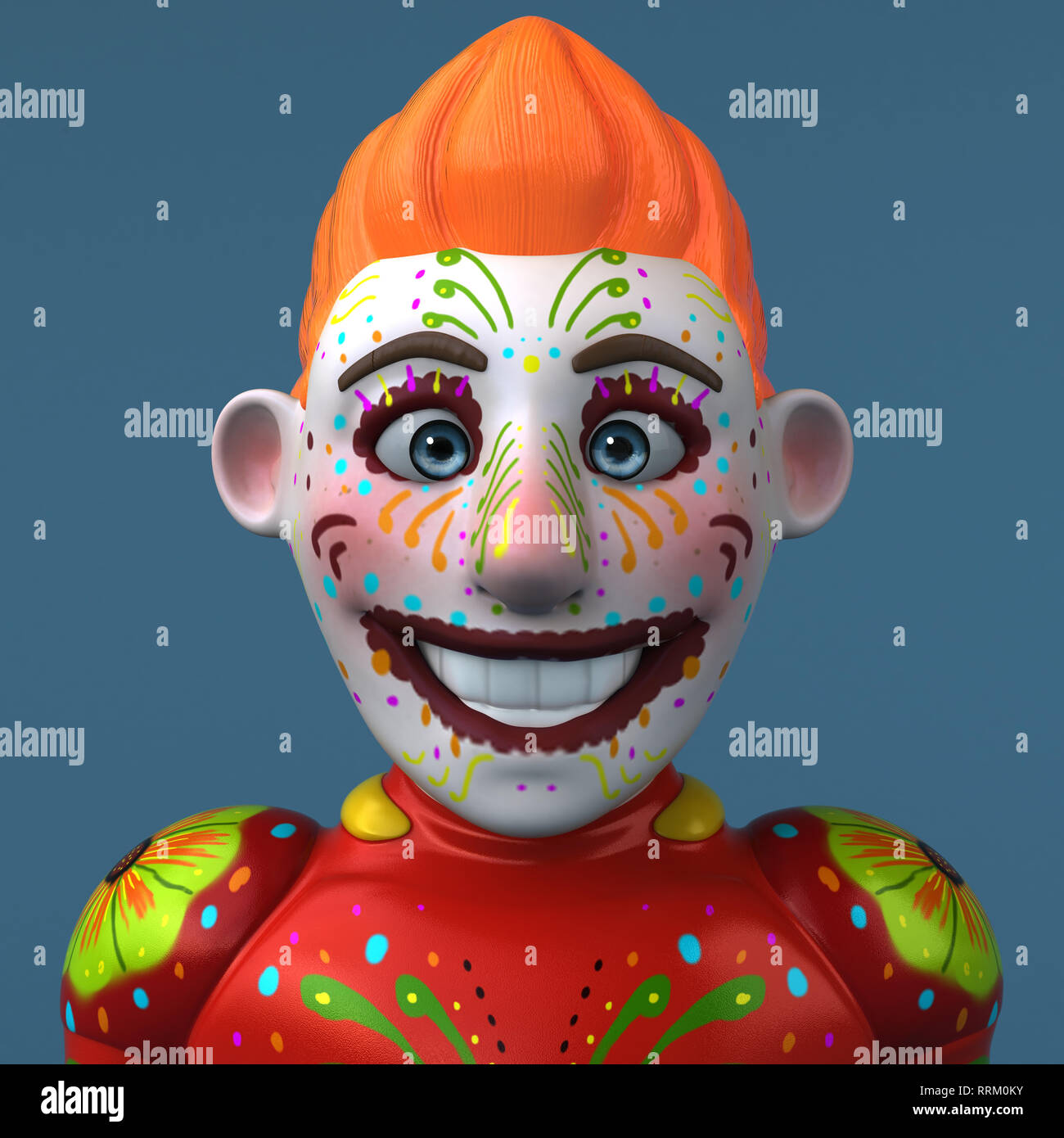 Mexican hero - 3D Illustration Stock Photo - Alamy