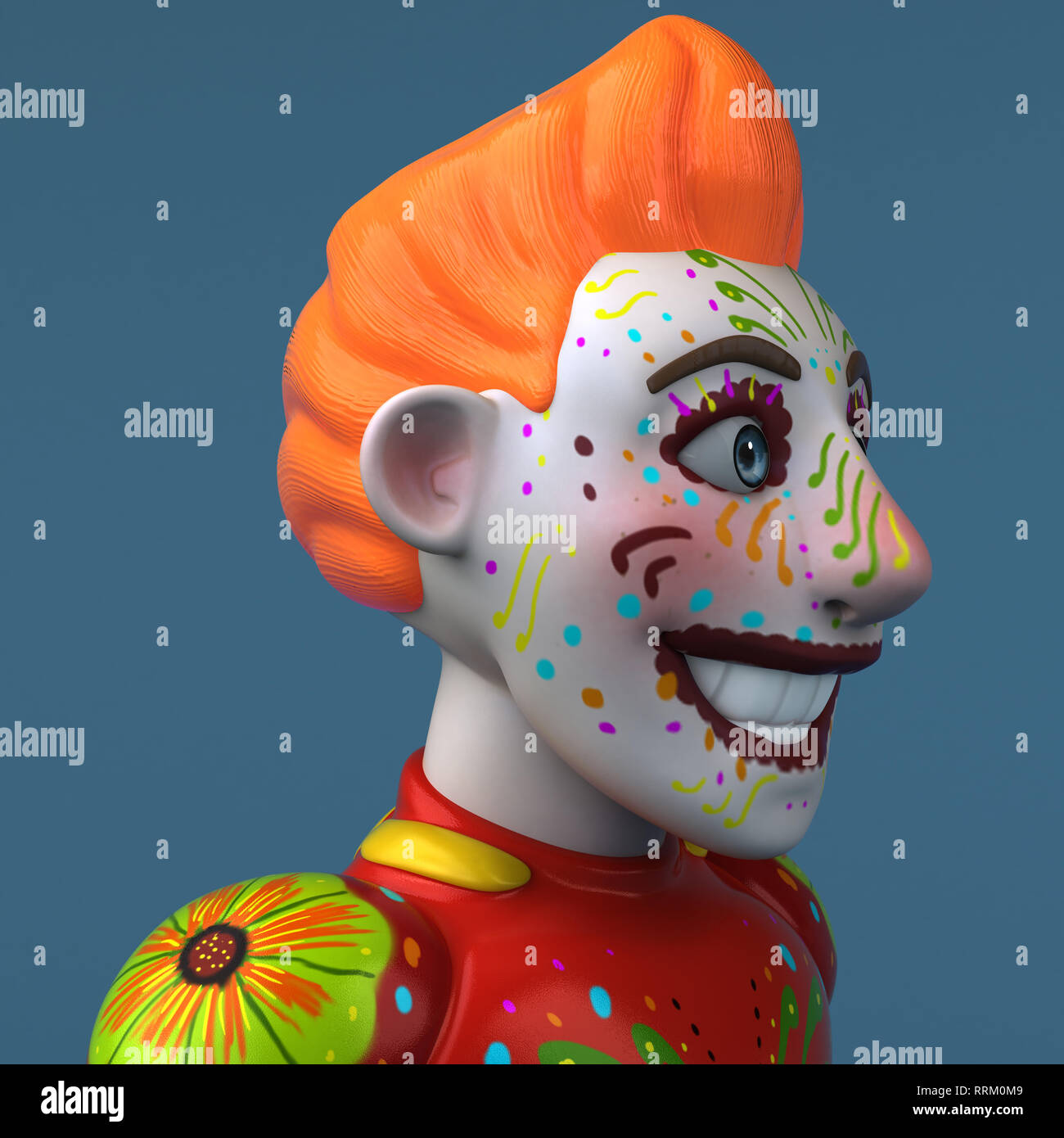 Mexican hero - 3D Illustration Stock Photo - Alamy