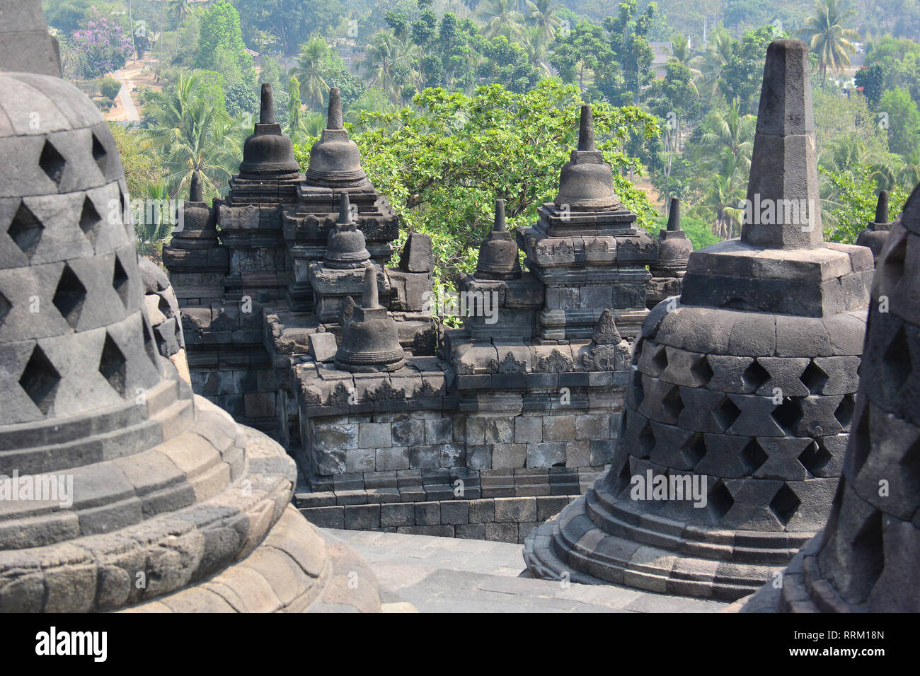 Mahayana Buddhist Temple (9th century), Borobudur, Central Java ... Mahayana Buddhist Temple (9th century), Borobudur, Central Java ...