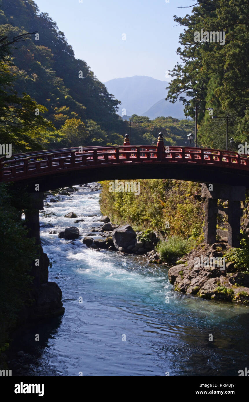 Shinkyo Sacred Bridge, Nikko Stock Photo - Alamy