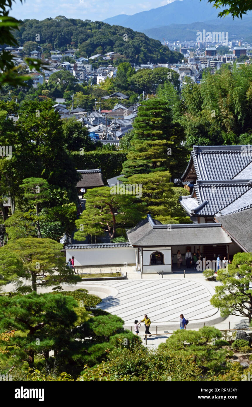Ginkakuji, Temple of the Silver Pavilion or Jisho-ji, Kyoto Stock Photo ...