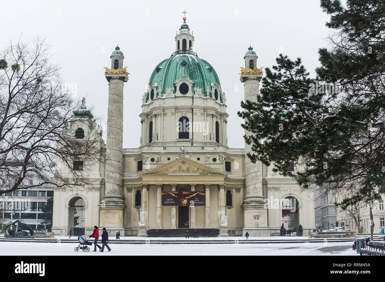 Vienna, Austria - January 20, 2014: Sights of Vienna, buildings and ...