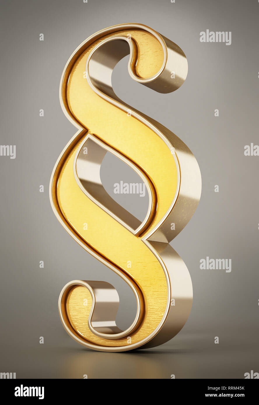 Paragraph symbol isolated on white background. 3D illustration Stock ...