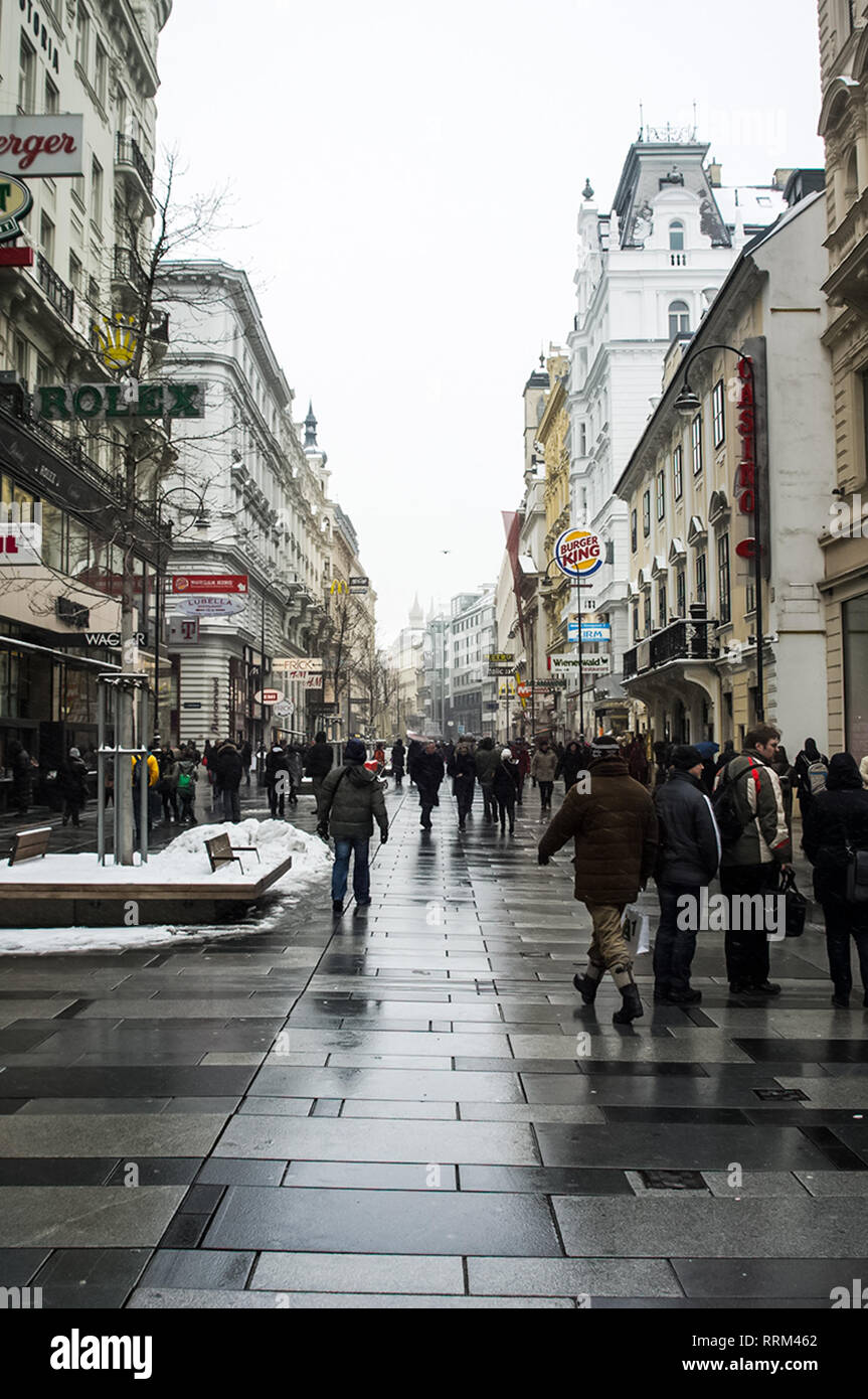 Vienna, Austria - January 20, 2014: Sights of Vienna, buildings and ...