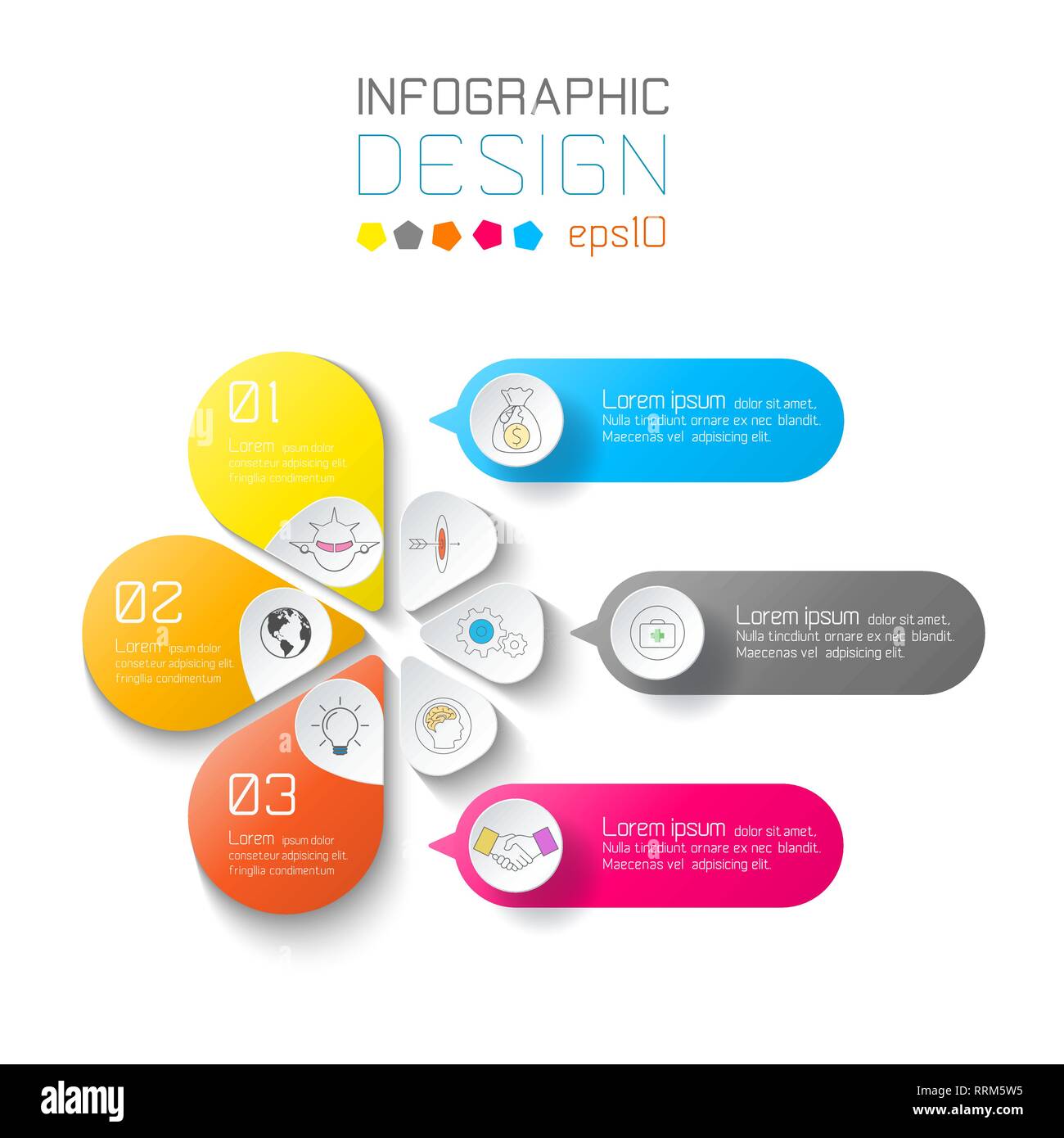 Abstract circular layers on Stock Vector Images - Alamy