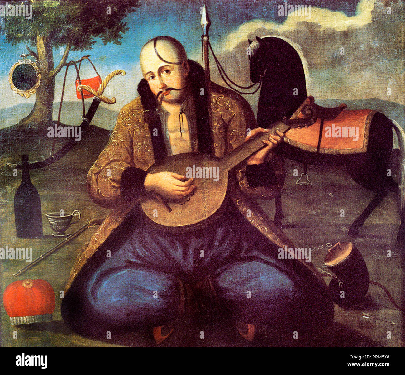 Cossack Bandurist. Early 19th Century Stock Photo - Alamy