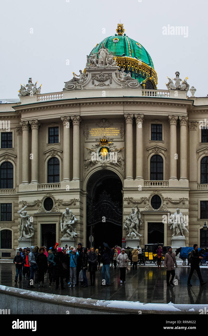 Vienna, Austria - January 20, 2014: Sights of Vienna, buildings and ...