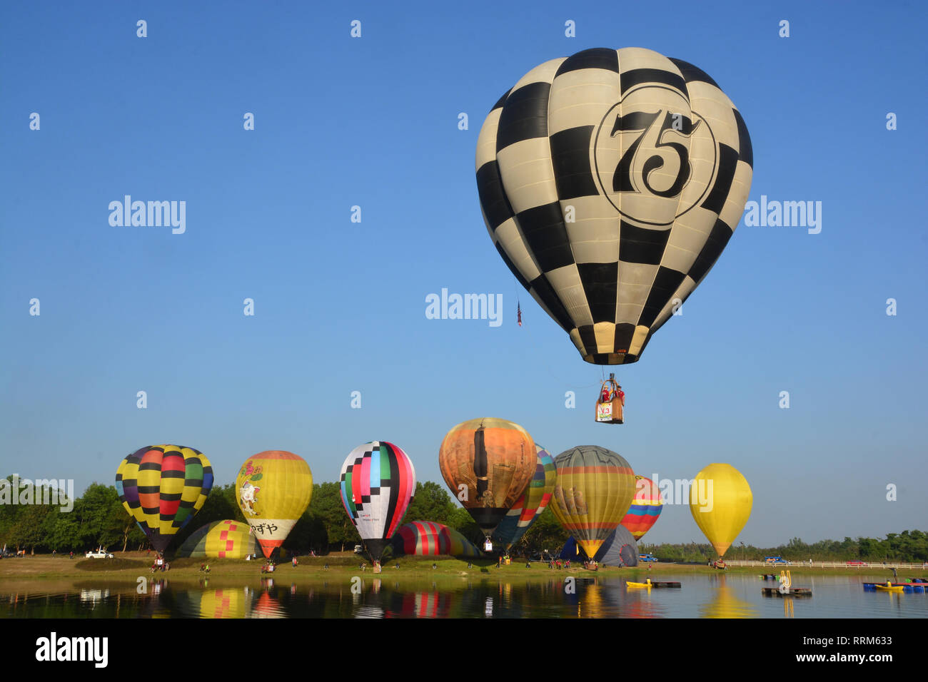 Chiang Rai, Thailand - February 14 - 18, 2018 : Balloon Festival ...