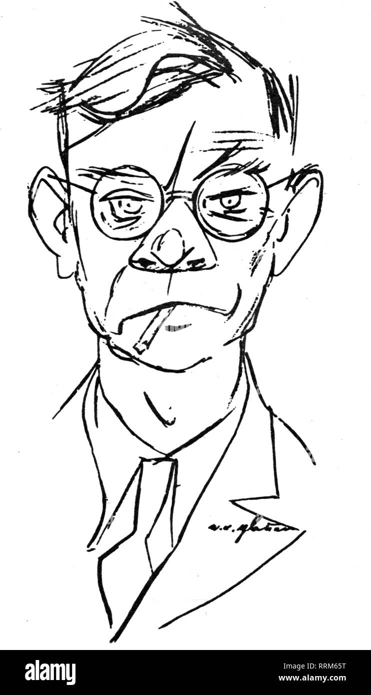 Fallada, Hans, 21.7.1893 - 5.2.1947, German author / writer, portrait ...