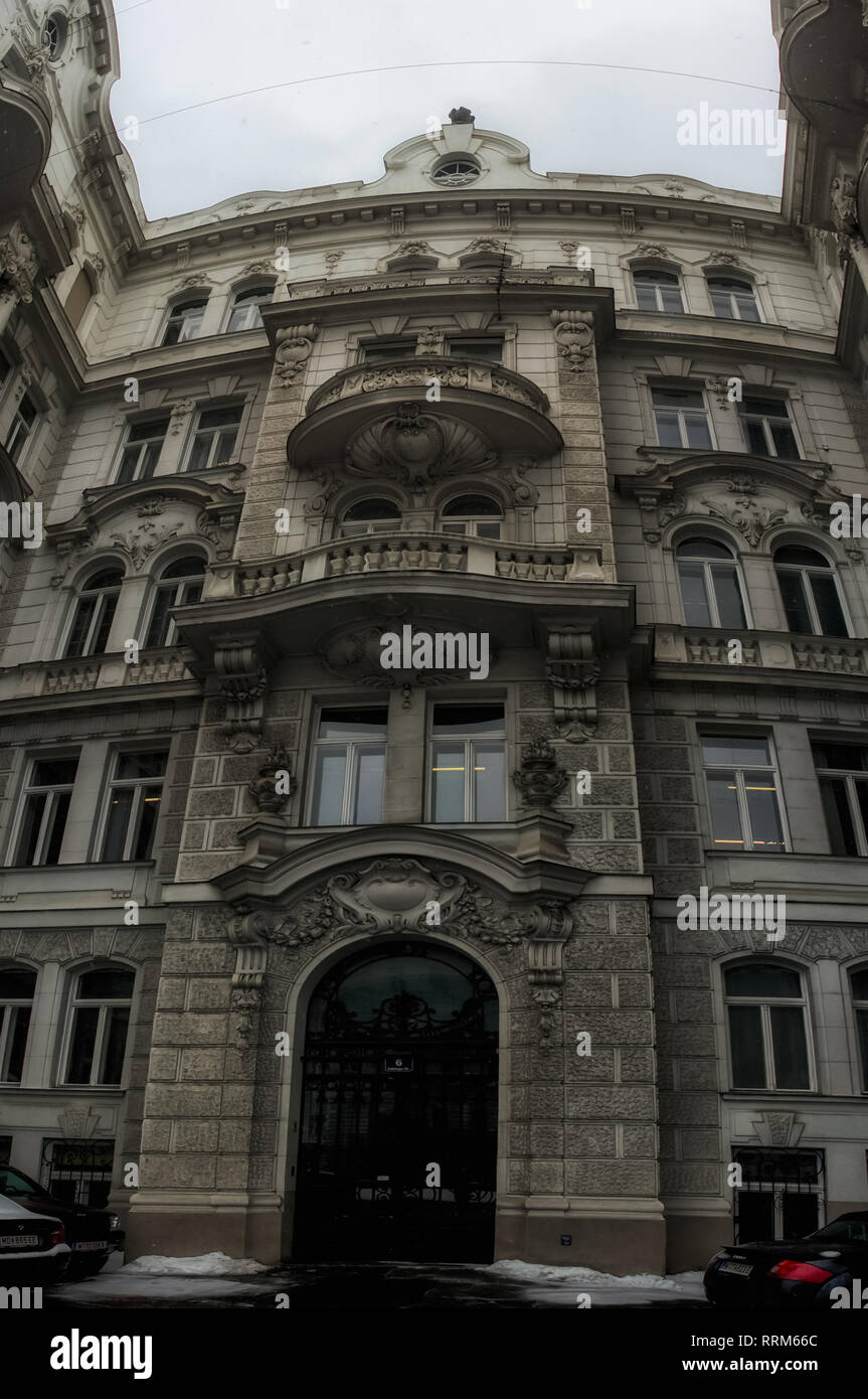 Vienna, Austria - January 20, 2014: Sights of Vienna, buildings and ...