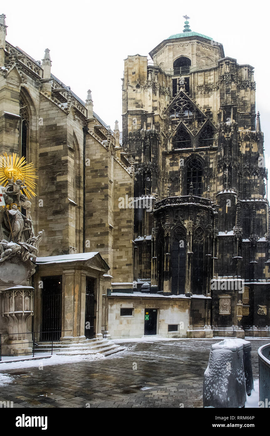 Vienna, Austria - January 20, 2014: Sights of Vienna, buildings and ...