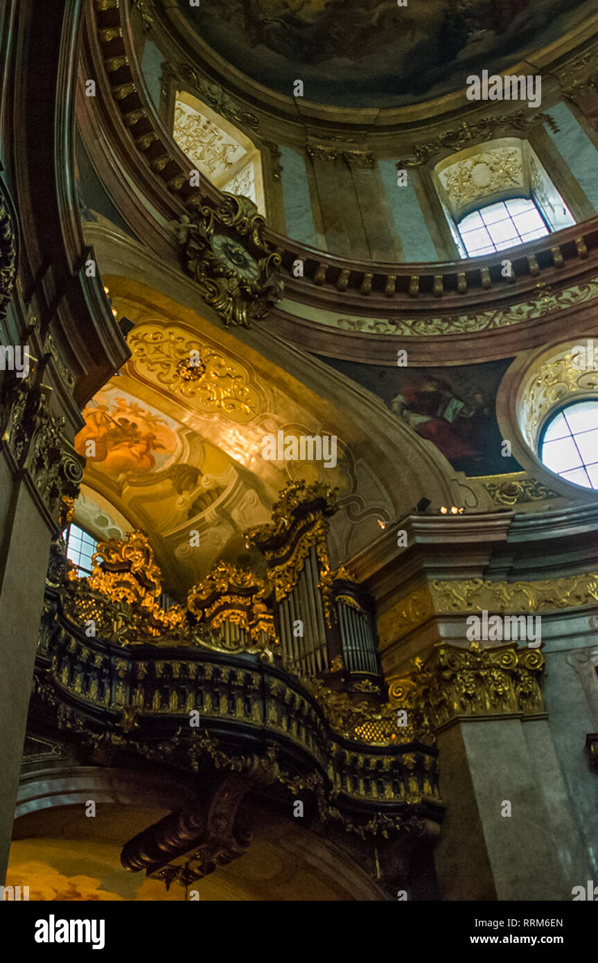 Vienna, Austria - January 20, 2014: The sights of Vienna, the interiors ...